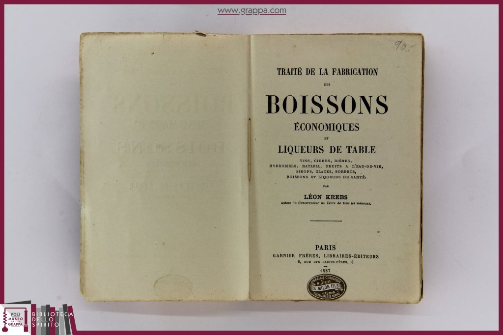 Traité de l fabrication des boissons écono... | Grappa.com